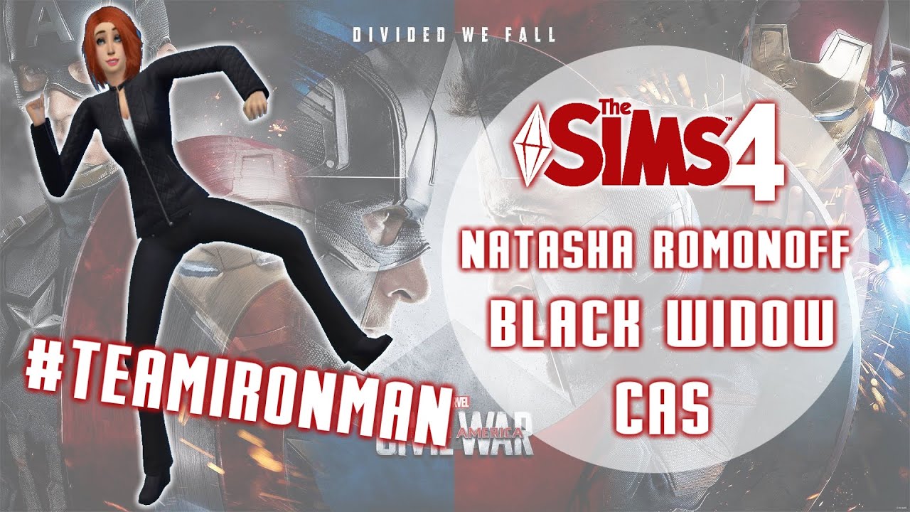 The Sims 4 ~ Cas ♡ Black Widow Natasha Romanoff ♡ Youtube