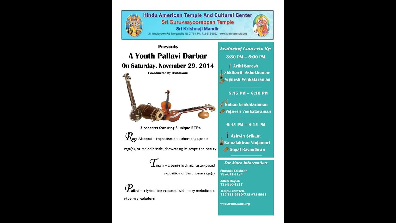 Parivadini LIVE- Vid. Arthi Suresh @ Youth Pallavi Darbar USA - YouTube