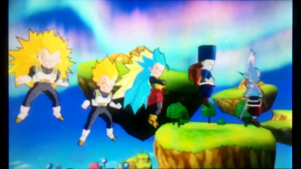 Dragon Ball Fusions:StreetPass Fusion-Vegeta SS blue&SS3 Broly(Brogeta ...