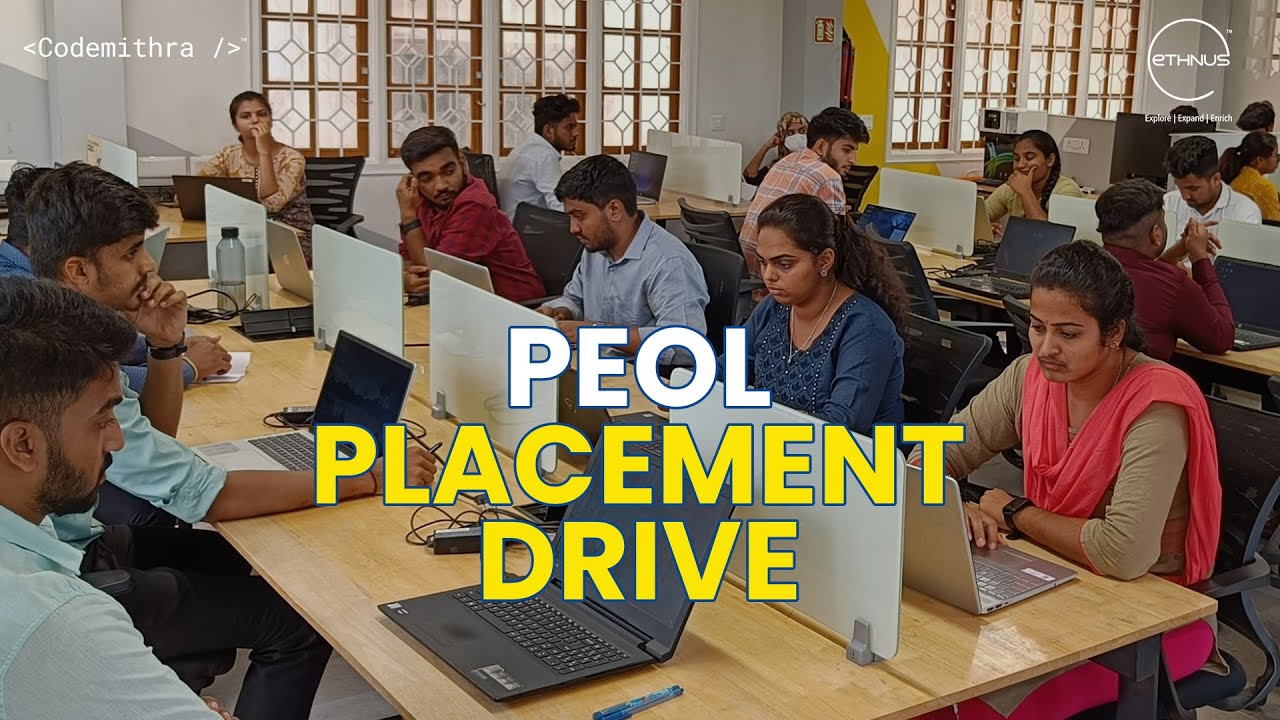 PEOL placement drive for Ethnus Codemithra learners. - YouTube