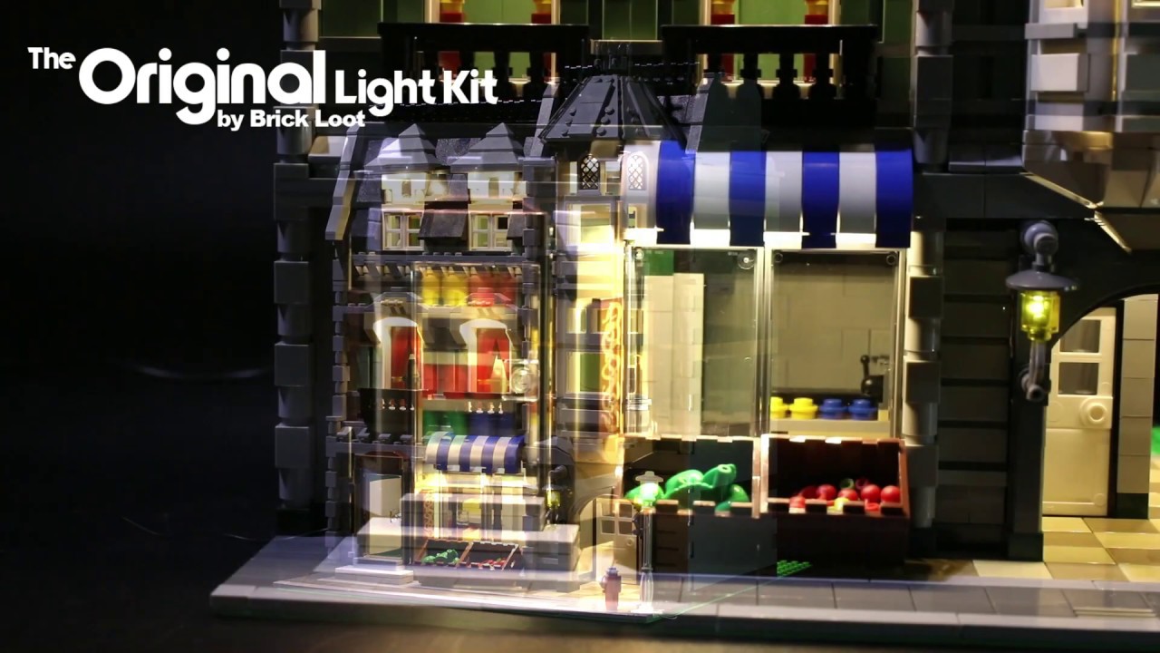 LED Light Kit for LEGO Green Grocer set 10185 - YouTube
