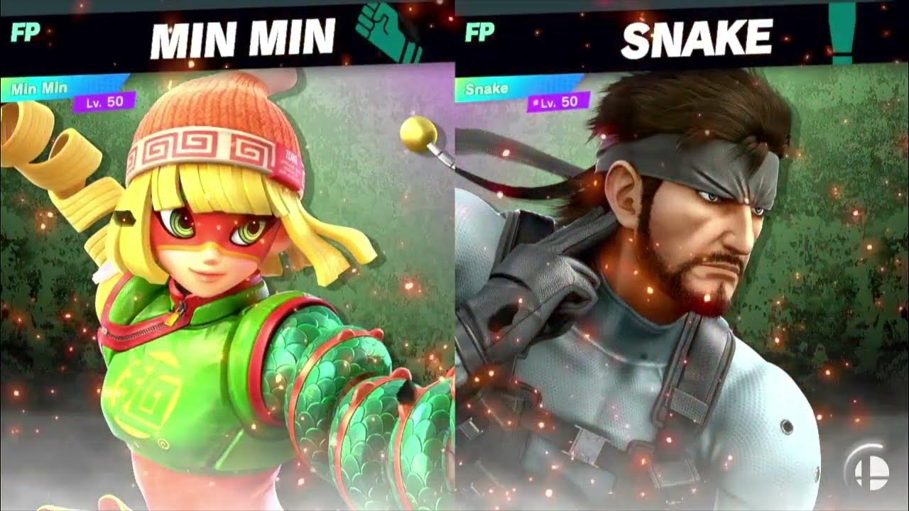 Super Smash Bros Ultimate Amiibo Fights 6pm Poll Min Min vs Snake - YouTube
