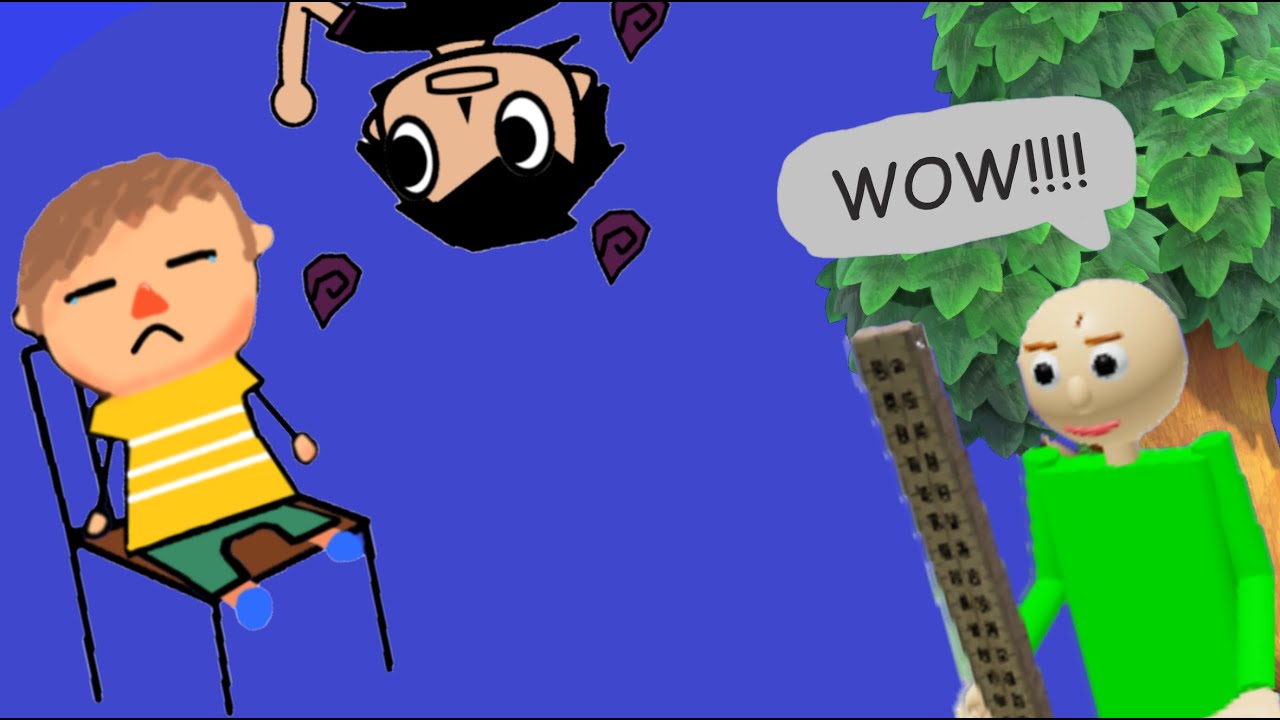 Baldi's Basics RP but everybody has two brain cells - YouTube