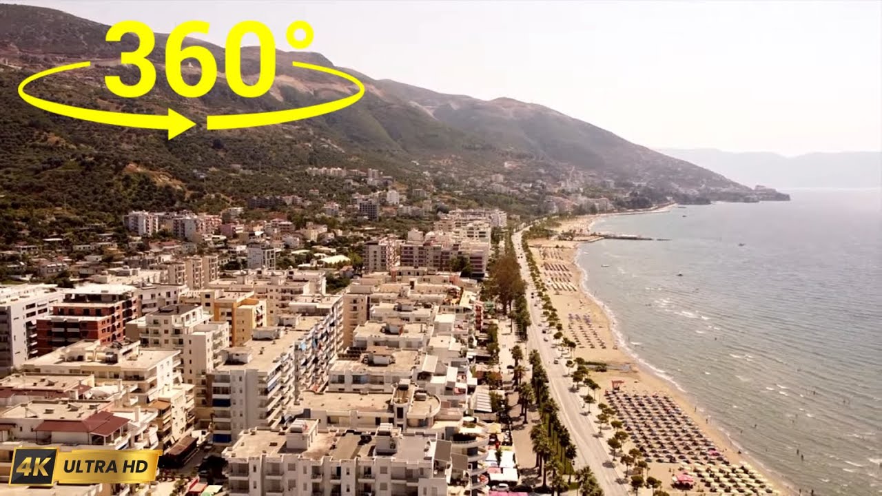 Explore Vlora in 360 VR | Stunning Coastal City of Albania | Virtual ...