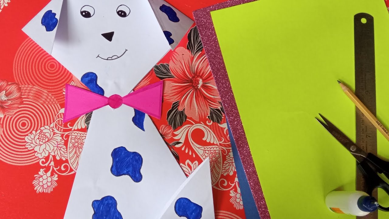 Origami Dog Easy||How to a dog with paper 🐶 💙 @MAKEHANDMADE0 - YouTube