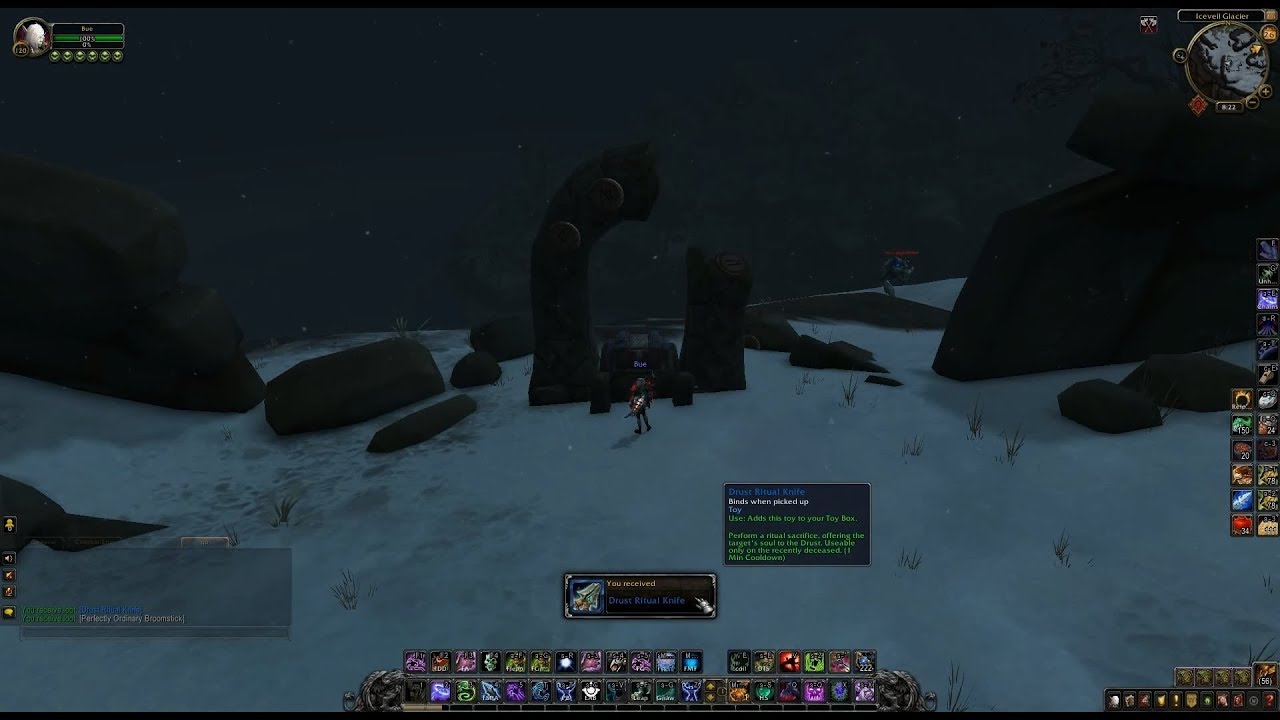 WoW BFA Toy - Drust Ritual Knife - YouTube