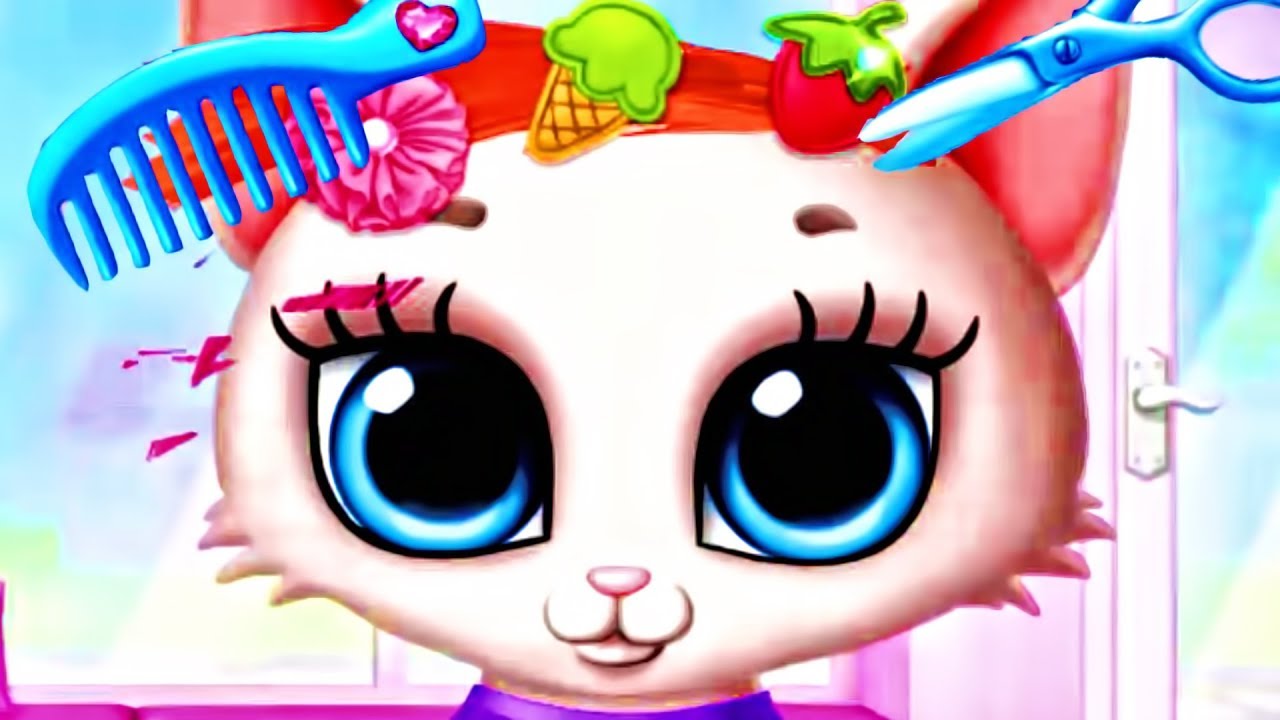 Fun Cat Care Kids Game - Play Kitty Makeover and Learn Colors Girls ...