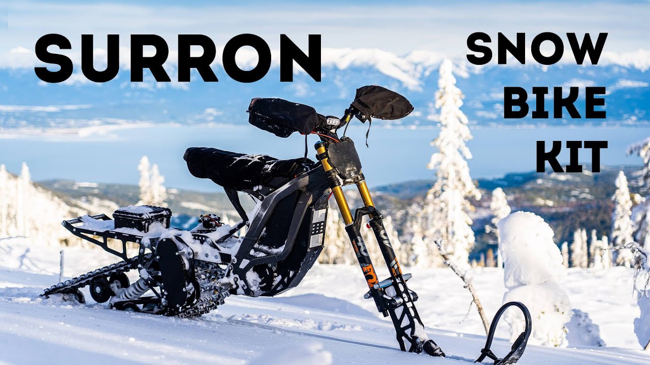 Sur ron snowbike kit testdrive - YouTube