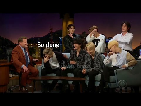 BTS hitting the ‘Woah’ at the late late show with James cordon