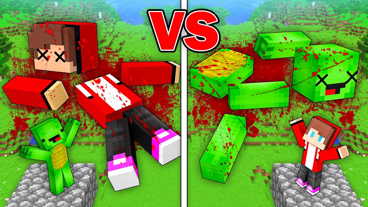 Giant Jj And Mikey Buried Alive In Minecraft Maizen Youtube