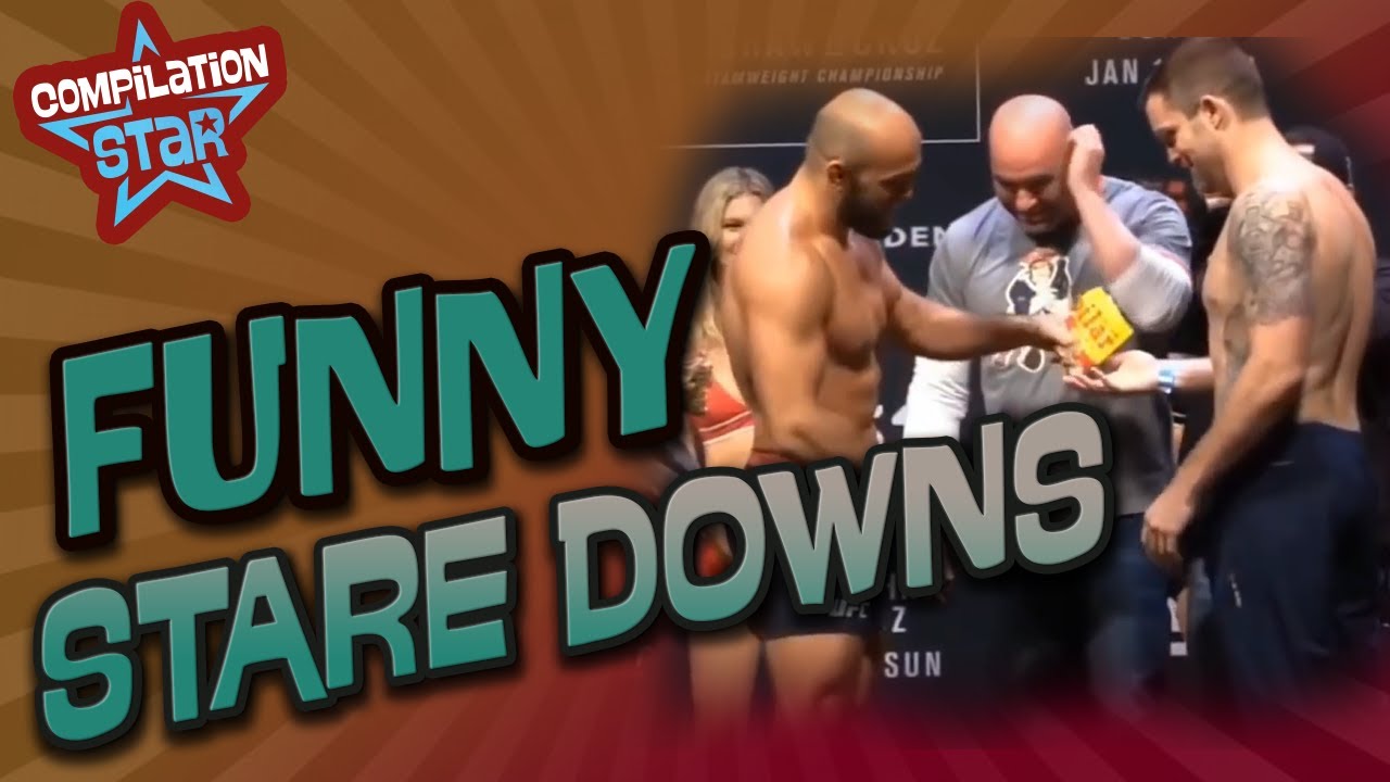 Funny Stare Downs in Boxing and MMA Fighter - YouTube