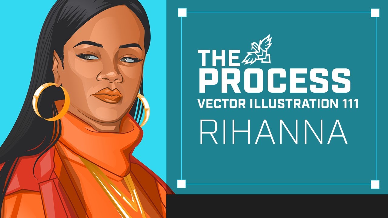 the Process - An Affinity Designer vector portrait of RIhanna in 11 ...