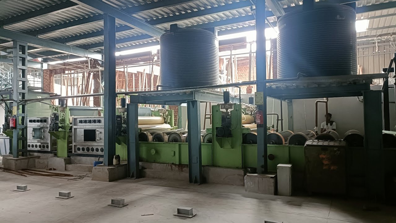 Continues Mercerizing Machine - YouTube