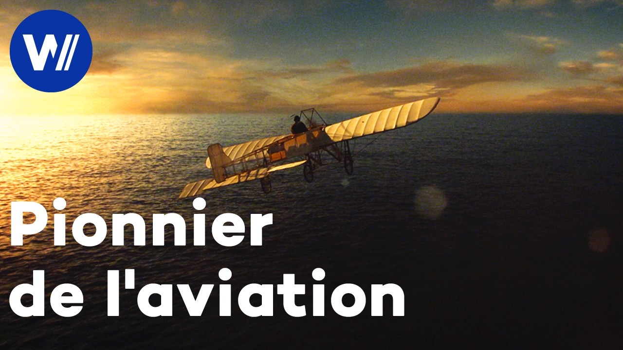 Le premier vol à travers la Manche réalisé par le pionnier Louis ...
