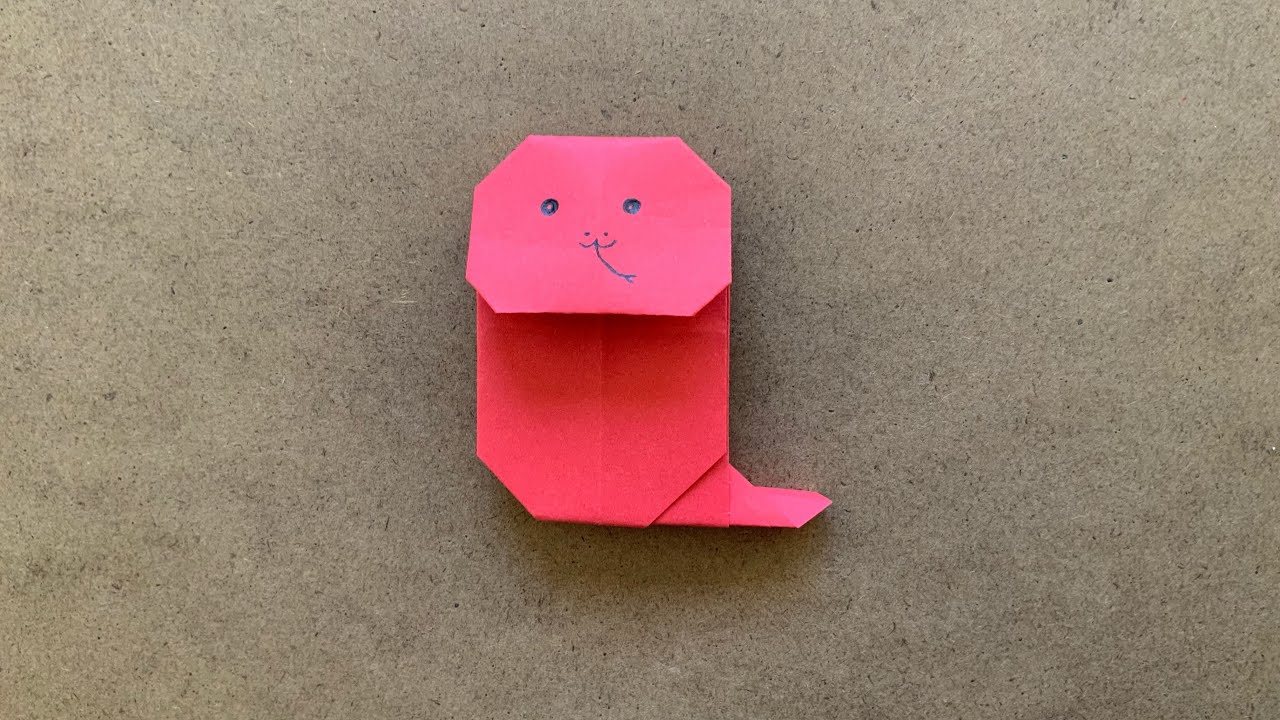 Origami Snake Lucky Money Red Envelope 怎麼折蛇年紅包 How to make a snake red ...