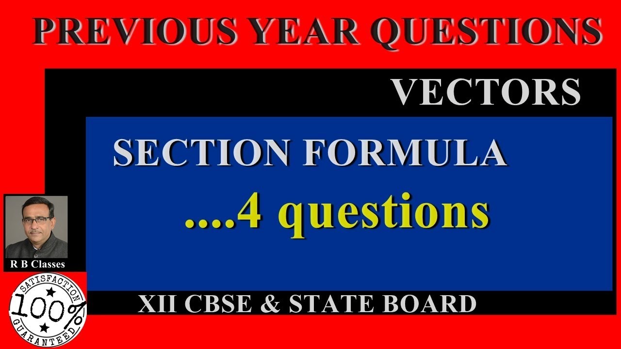 Class 12 Maths previous year questions of chapter vectors Section ...