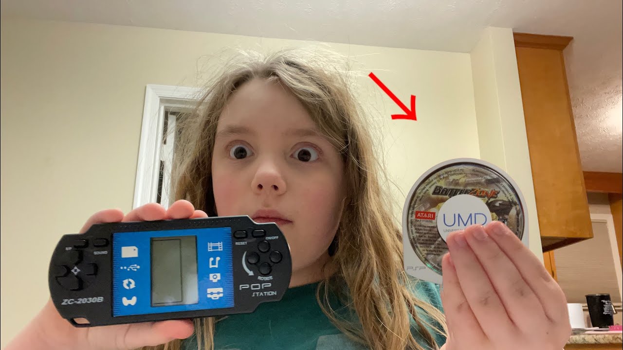 Playing battle zone on a knock off psp pop station - YouTube