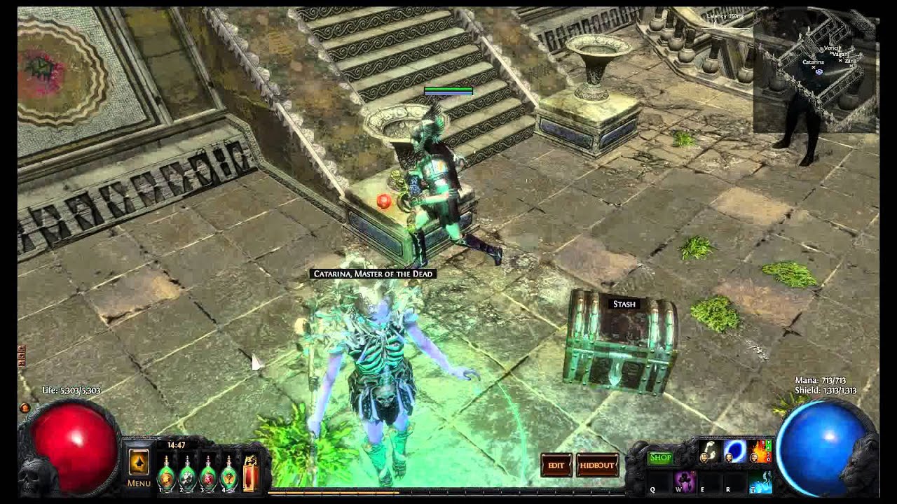path of exile / equipped effect / Rathpith Globe Titanium Spirit Shield ...