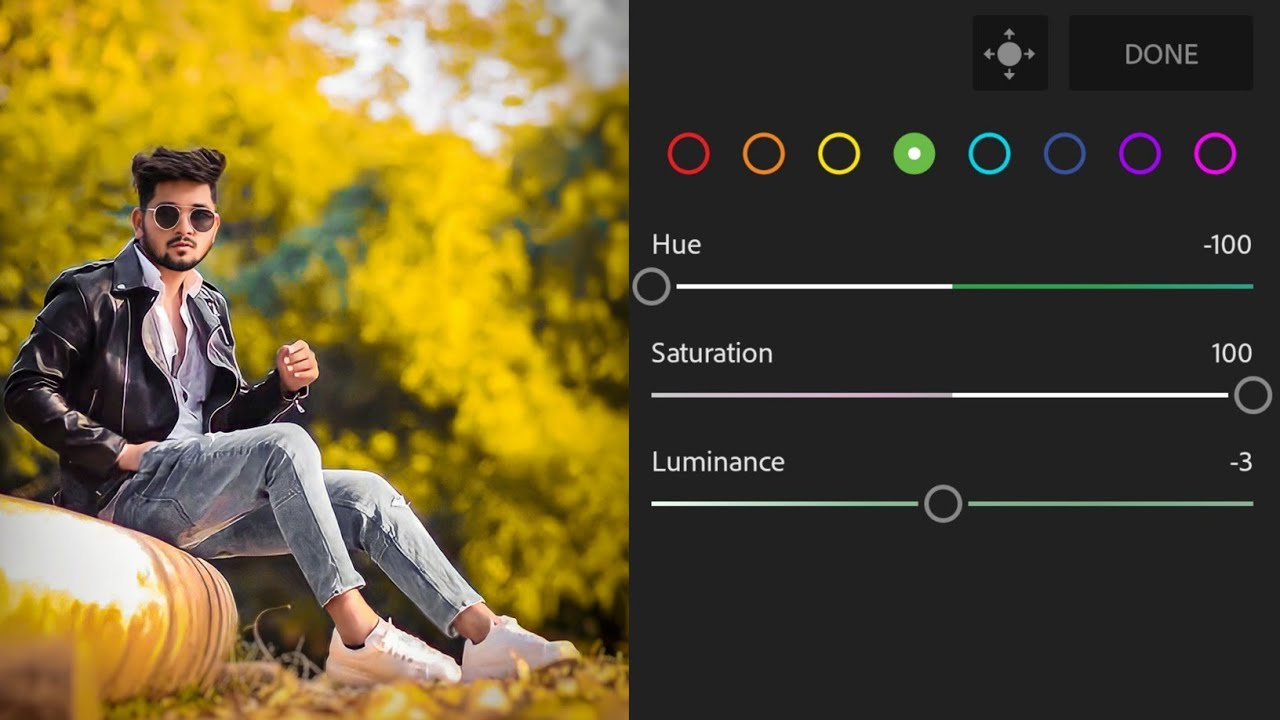 Yellow tone photo editing lightroom || background colour change - YouTube
