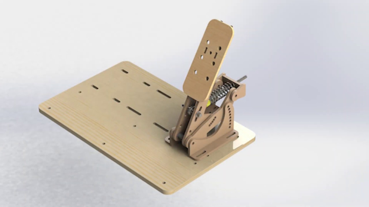 Custom wood Sim Racing pedals / Part 1 - YouTube