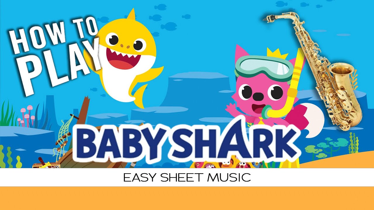 Alto Saxophone "Baby Shark" EASY Sheet Music (Baritone Sax) - YouTube