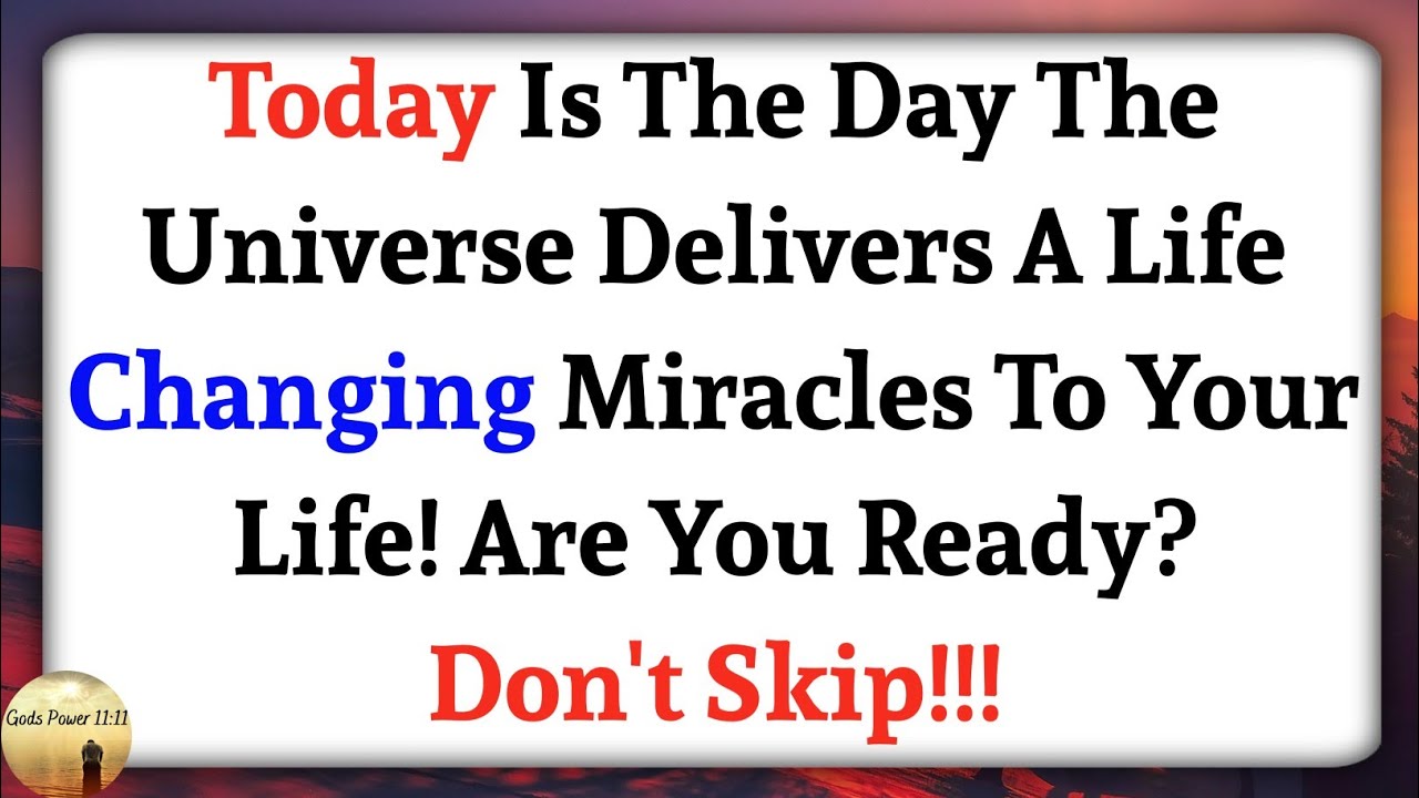 💐God Message For Me💌Today is The Day The Universe Delivers a Life ...