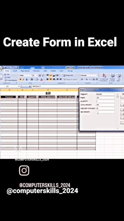 Form Creation In Excel 😎 Advanceexcellearning Exceltips Exceltech Exceltutorial Explore