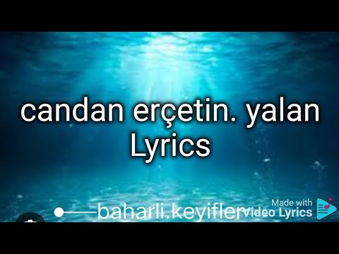 Candan erçetin yalan lyrics(şarkı sözleri) #yalan #keşfet #lyrics #spotify #music 