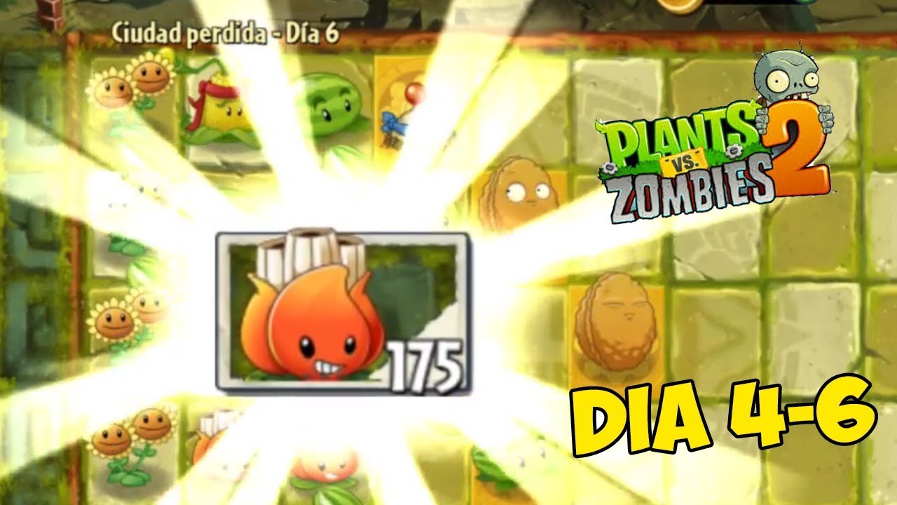 Plants vs Zombies 2 - DESBLOQUEO AL AKEE! CIUDAD PERDIDA DIA 4-6 ...