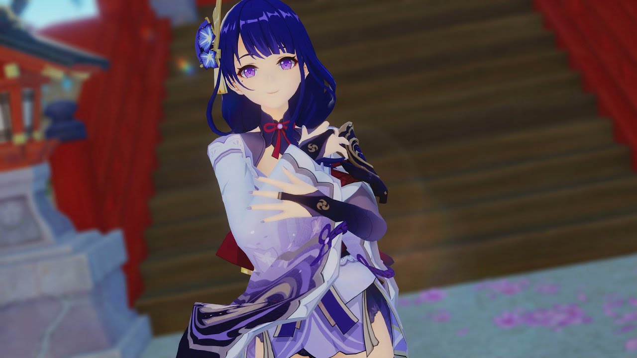 [ Genshin Impact MMD ] - Raiden Shogun - [ Side to Side ] - YouTube