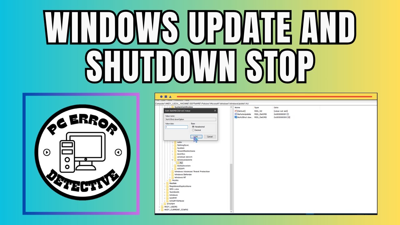 How to Stop Update and Shutdown in Windows 10 - YouTube