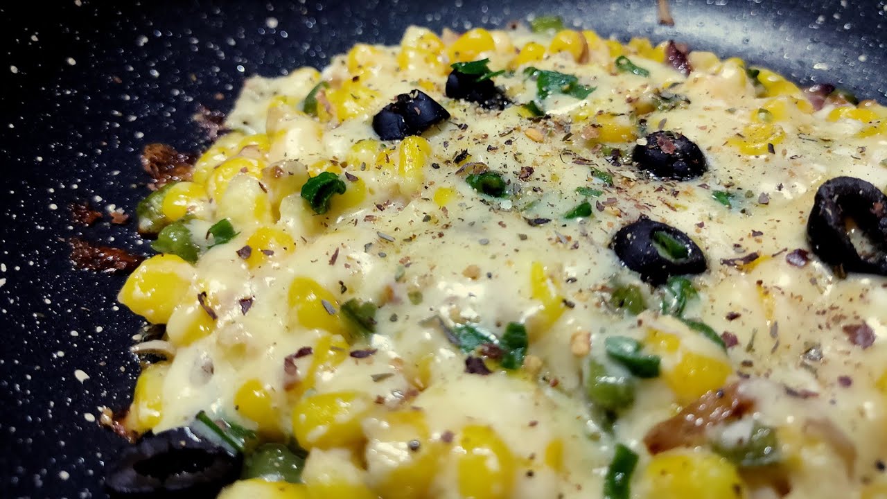 Cheesy corn | Chees corn recipe | 5 minutes recipe | Cheesy garlic corn ...