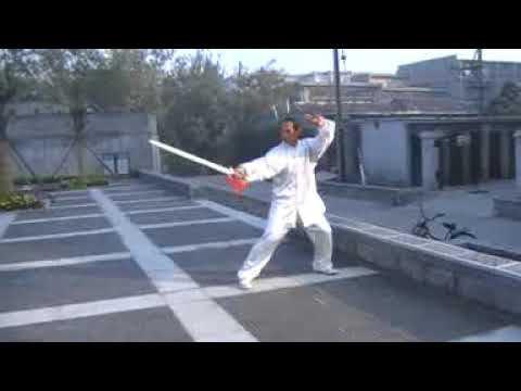 青萍劍 第一路 中央國術館傳 Qing Ping Sword 1st Routine Nanjing Central Guoshu ...