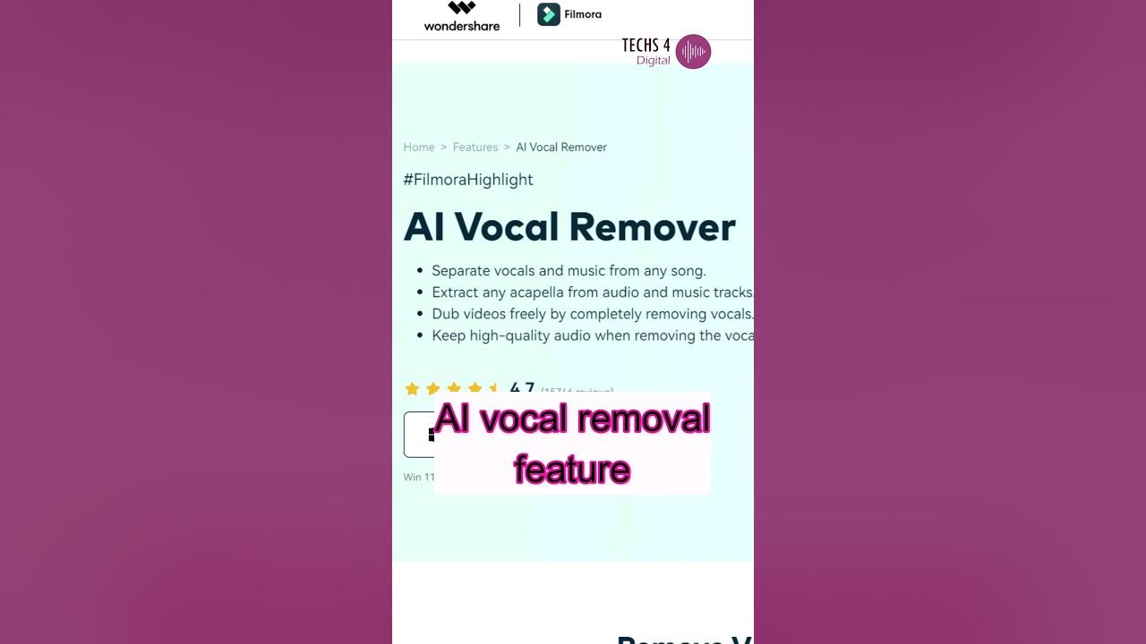 Create Magic with Wondershare Filmora 13| Remove Vocals from Music Instantly #filmora13 #shorts ...