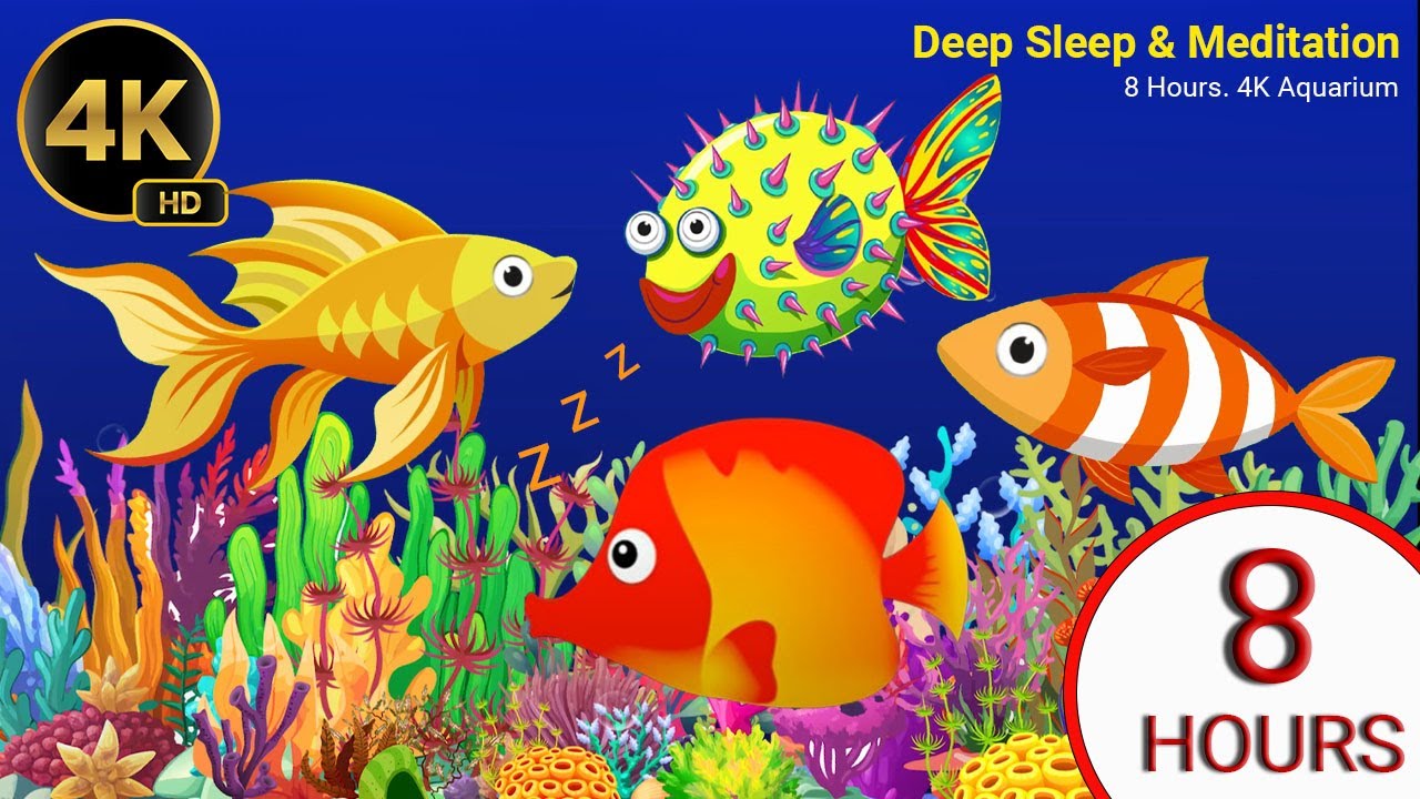 Soothing Fishes 🐠 Baby Lullaby Calming Undersea Animation for Deep ...