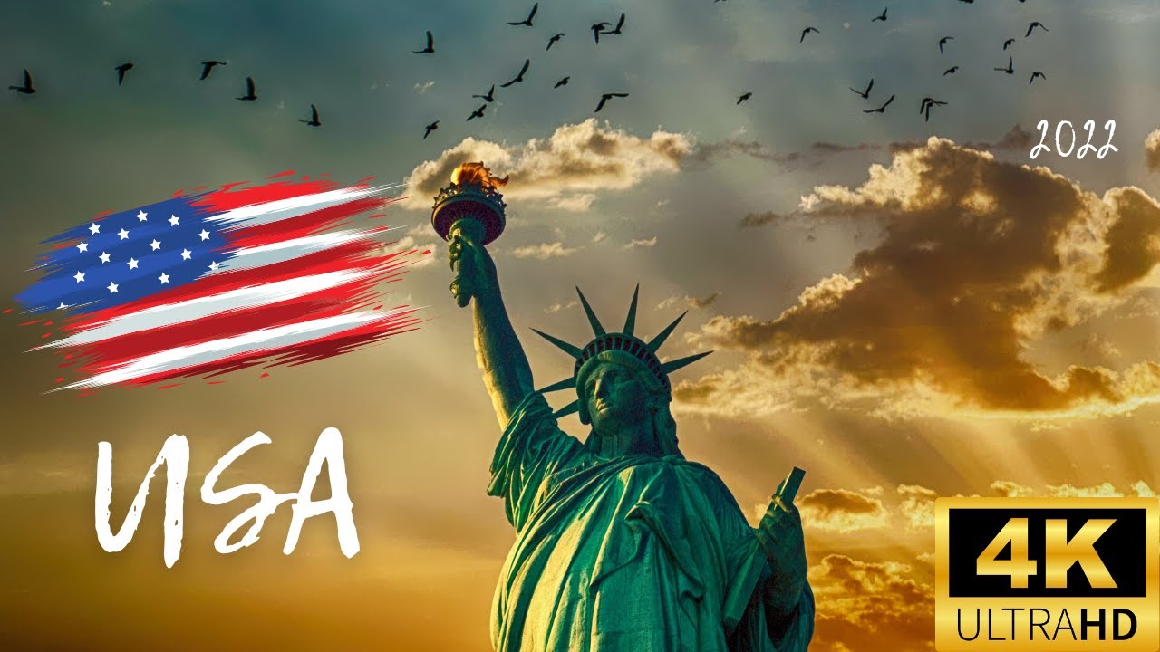 Drone Flying Over American 🇺🇸 Cities in 4K Ultra HD+ best jaz, pop and ...