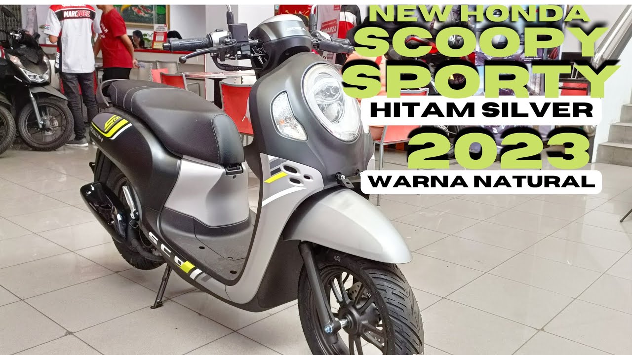 NEW HONDA SCOOPY SPORTY HITAM SILVER #2023 #scoopy #kartikasarimalang ...