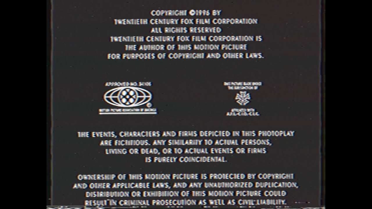 20th Century Fox/20th Century Studios (1996) - FIRST IN 2024 - End ...
