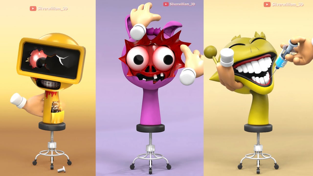Please Help Fun Bot 🆚 Reddy🆚 Simon | IncrediBox Sprunki Animation - YouTube