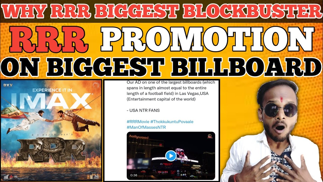 Rrr Movie Biggest Promotion in Las Vegas 😱 | Rrr movie create history ...