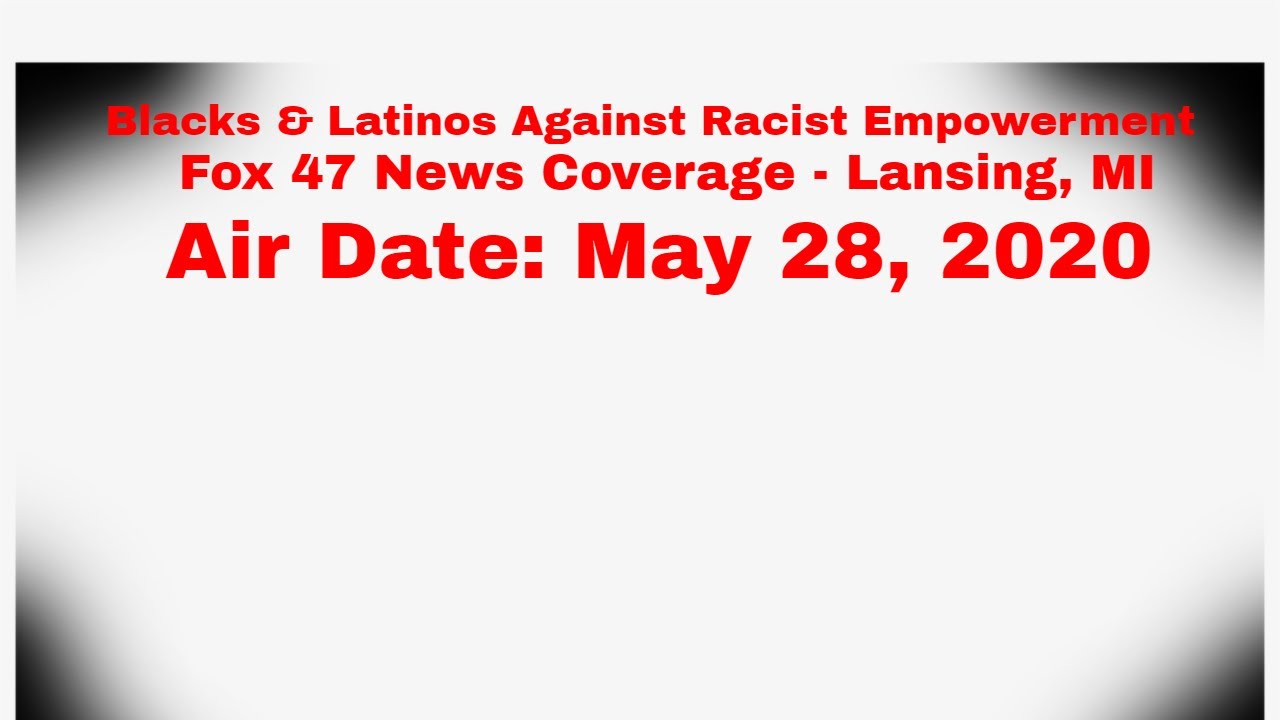Rick Ector's BLARE Against Hate Rally Covered By Fox 47 News in Lansing ...