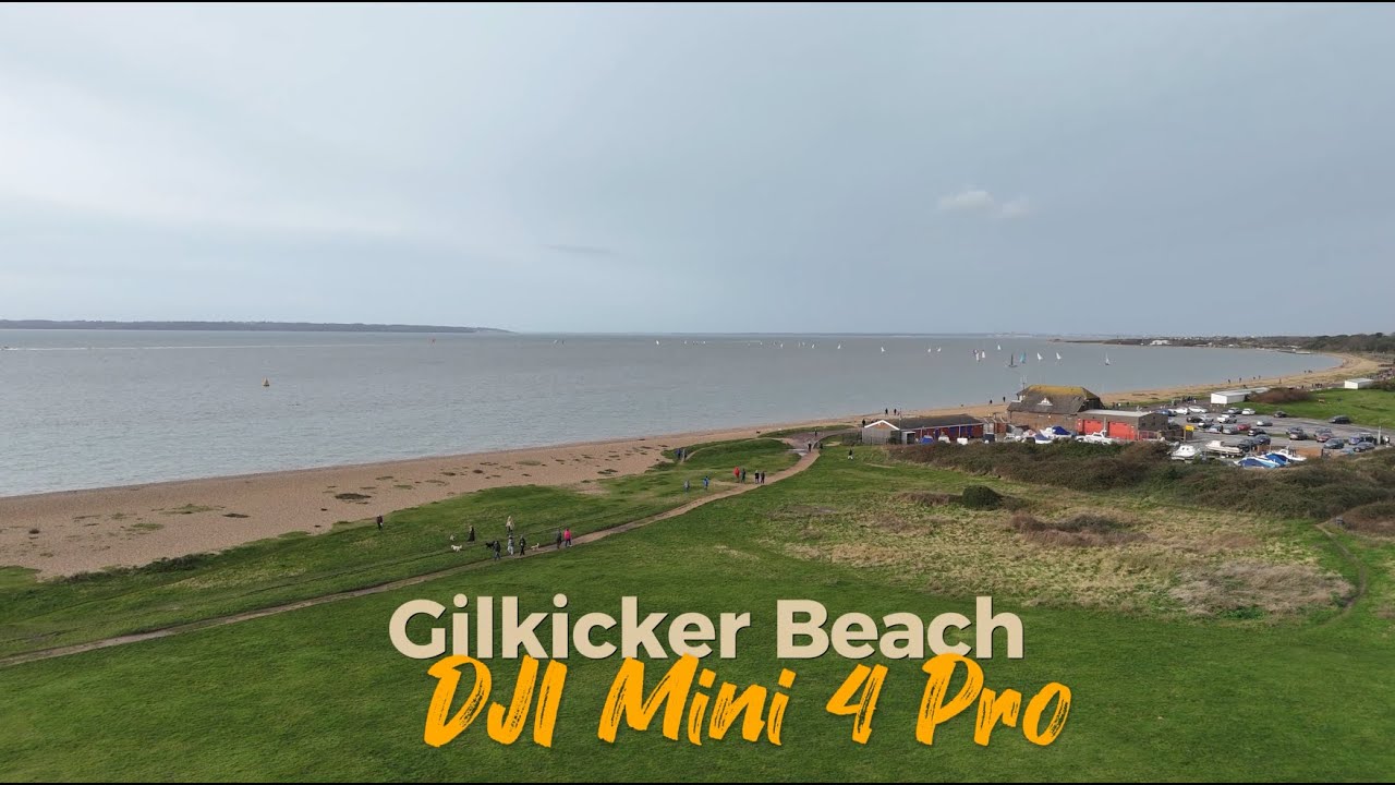 Gilkicker Beach with a DJI Mini 4 Pro on Boxing Day 2023 - YouTube