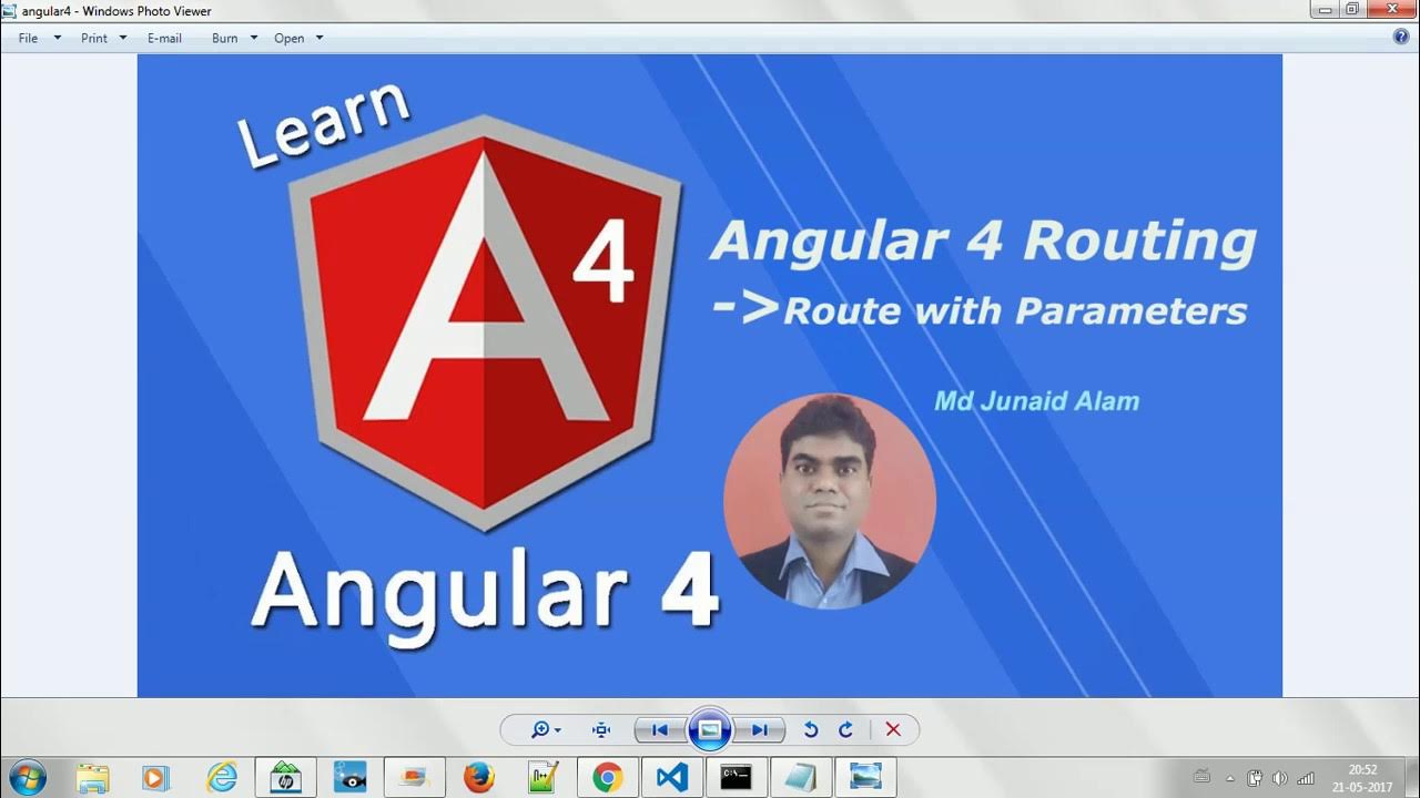 Angular Routing (Angular 4): Routing with Parameters #8 - YouTube