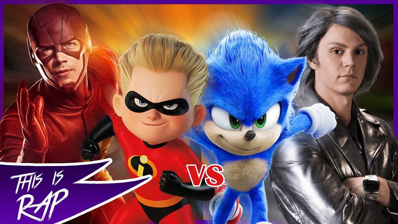 Flash vs Quicksilver vs Sonic vs Dash - Batalla de Rap | This is brayan ...