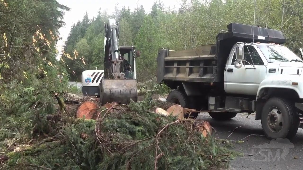 10-19-2020 Grays Harbor County, WA - Tornado Damage and Cleanup - YouTube