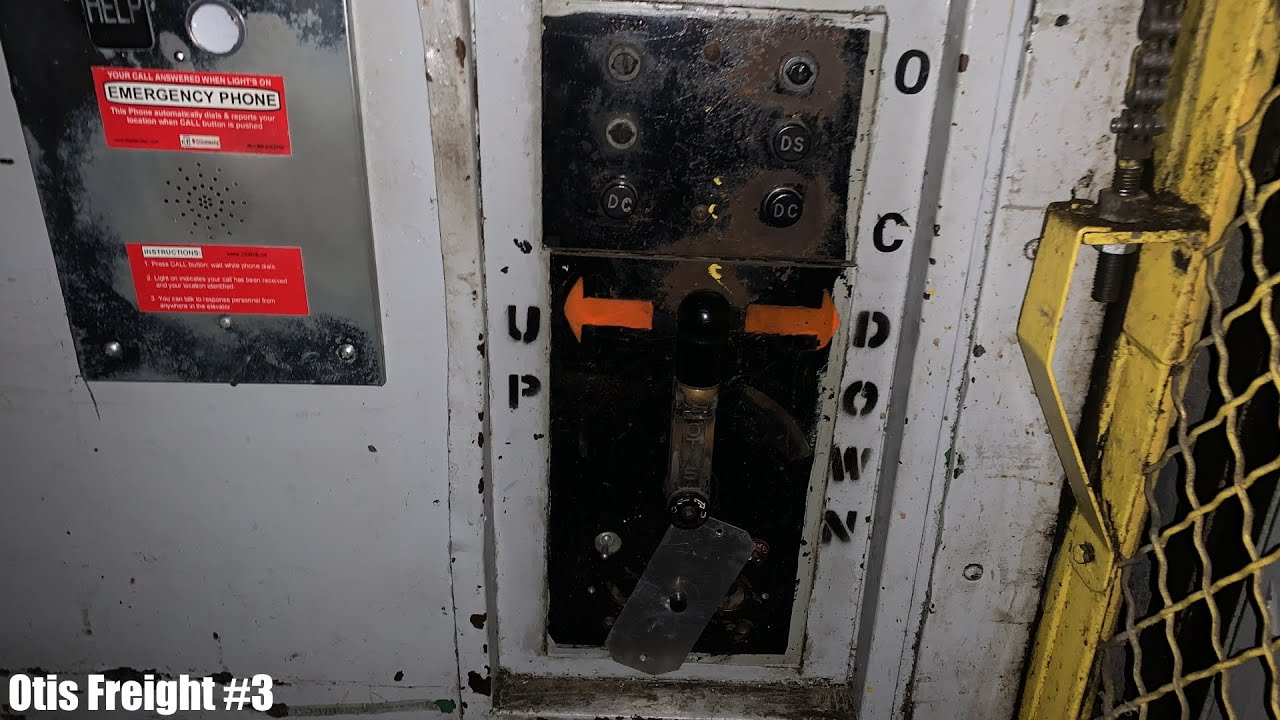 Vintage Manual Otis Freight Traction Elevator #3 - YouTube