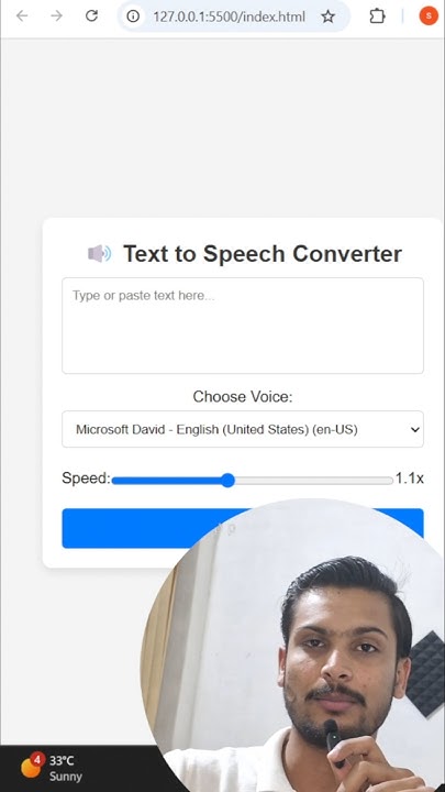 text to speech using JavaScript #interview #coding #programming - YouTube