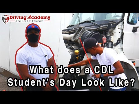 A Day in the Life of a CDL Student - Driving Academy - YouTube