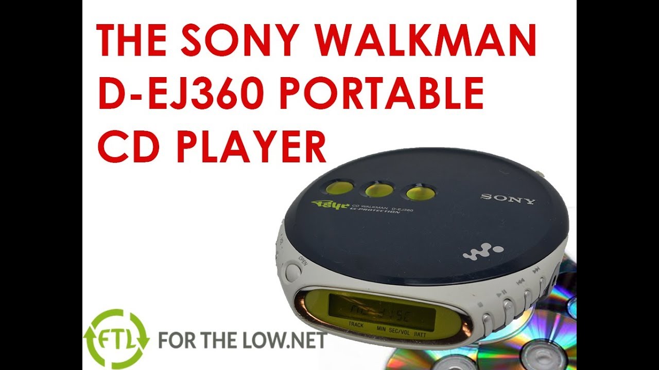 SONY D-EJ360 BLUE WALKMAN PORTABLE CD PLAYER PSYC G PROTECTION - YouTube