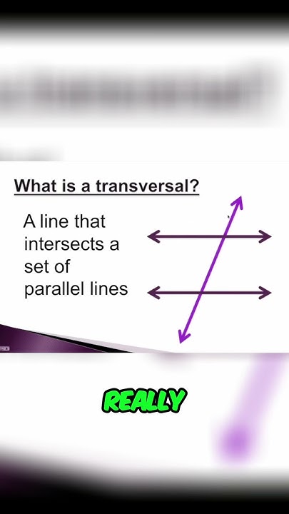 Understanding Transversals - Exploring Corresponding Angles and their ...